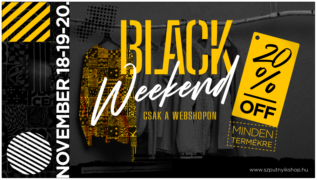 BLACK WEEKEND Nov. 18-19-20 - New shipping methods!!! – Szputnyik shop